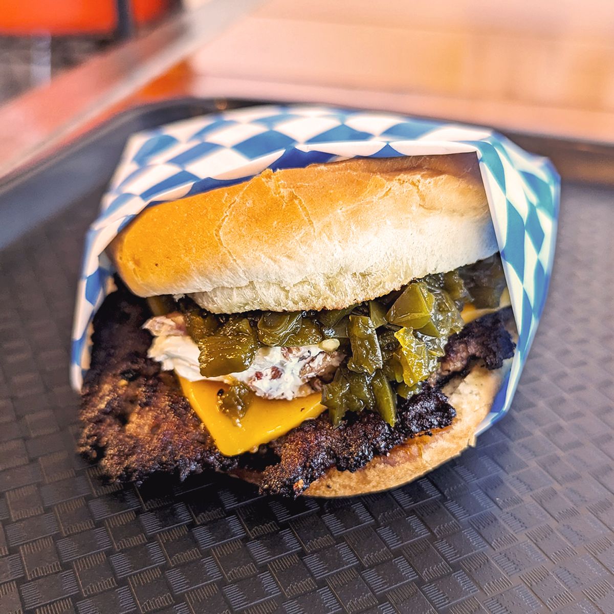 Jalapeño Popper Burger at Wolf's Head Burgerhouse in Beaverton, OR ...