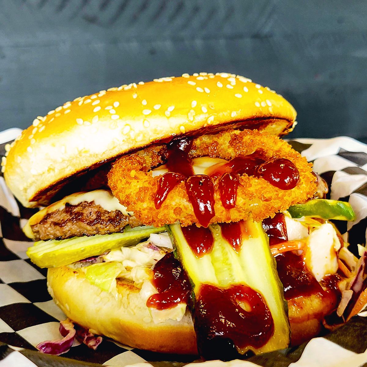 Backyard BBQ Burger at Fuller's Burger Shack in Portland, OR - Every ...