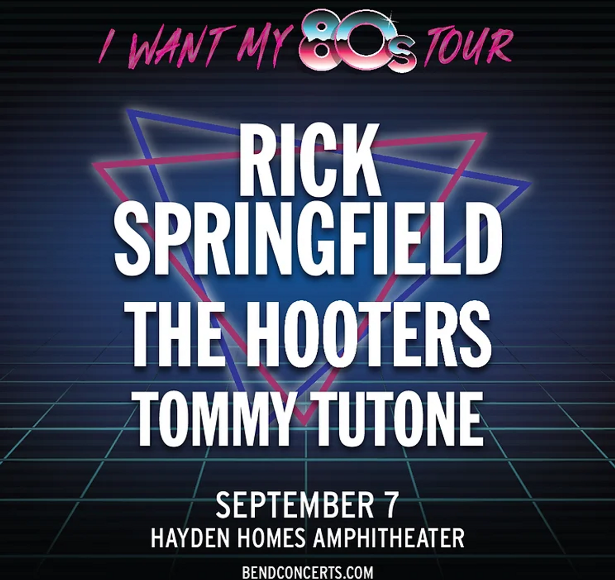 I Want My '80s Tour: Rick Springfield, The Hooters, and Tommy Tutone at Hayden Homes ...