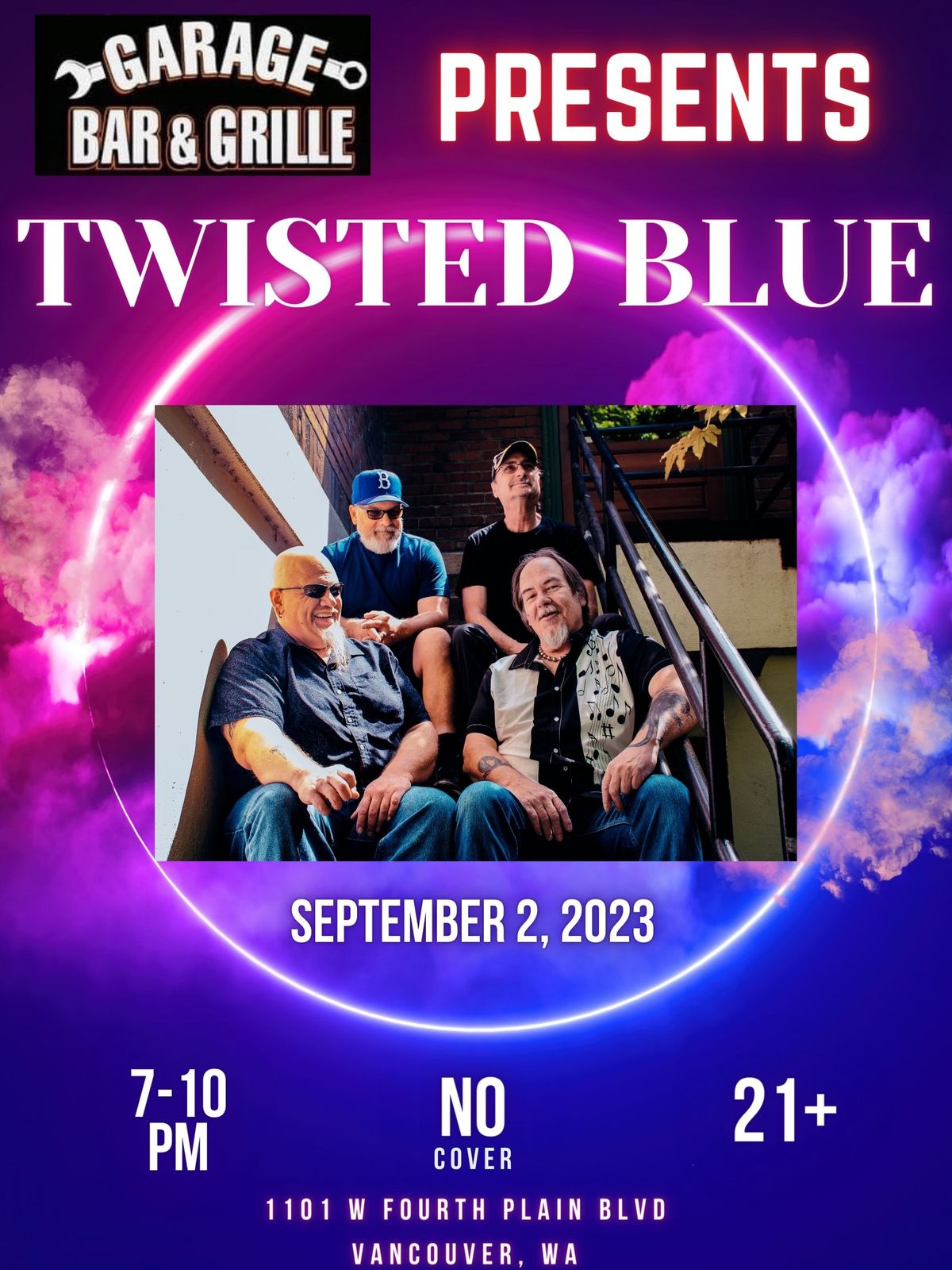 Twisted Blue at Garage Bar & Grille in Vancouver, WA - Saturday ...