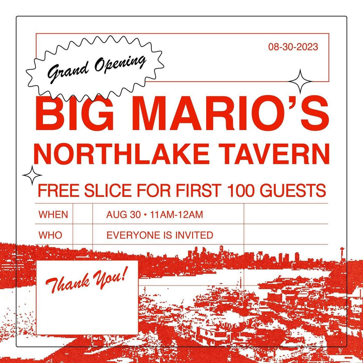Free Pizza at Big Mario's Northlake Tavern Grand Opening at Big Mario's ...