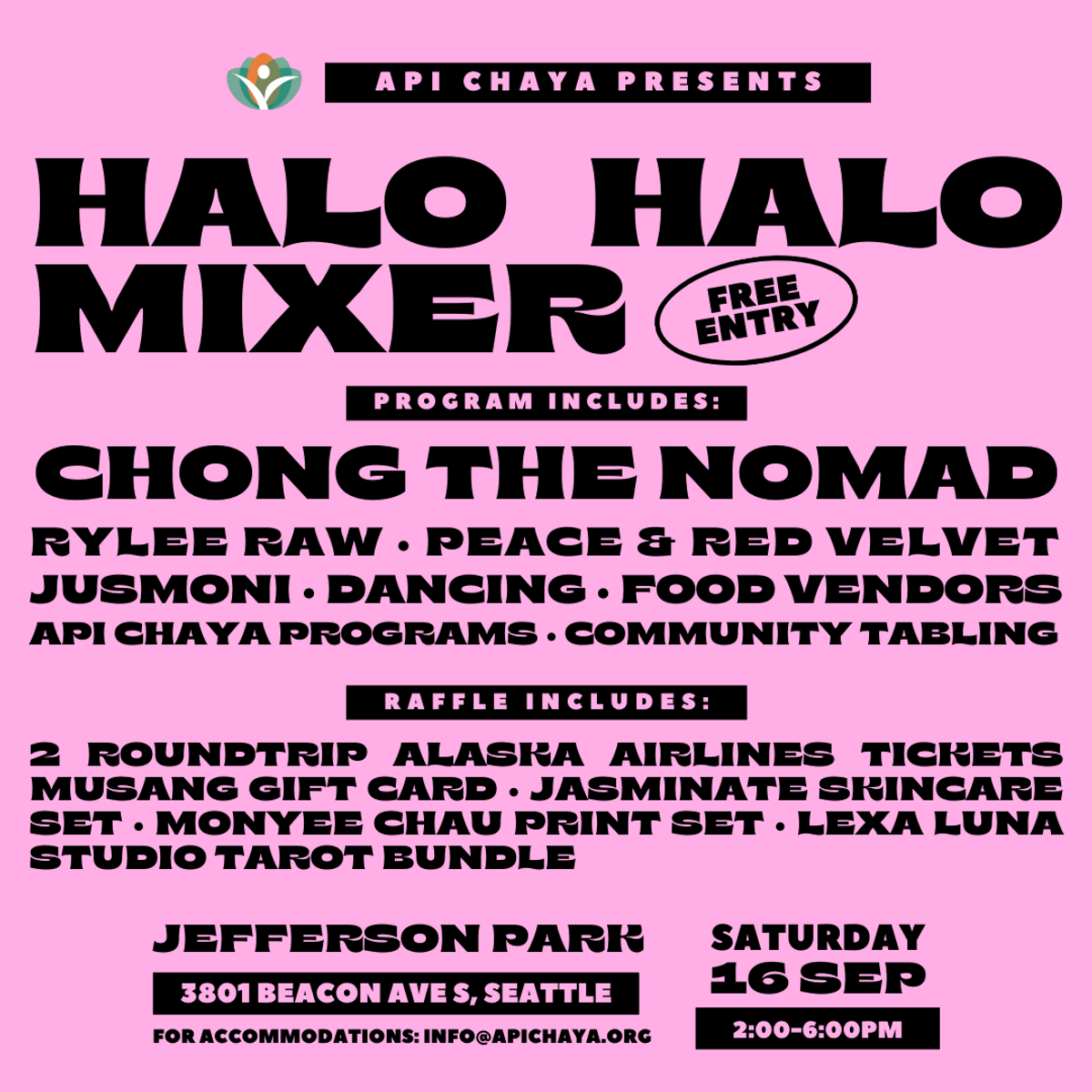 API Chaya Halo Halo Community Mixer at Jefferson Park in Seattle, WA ...