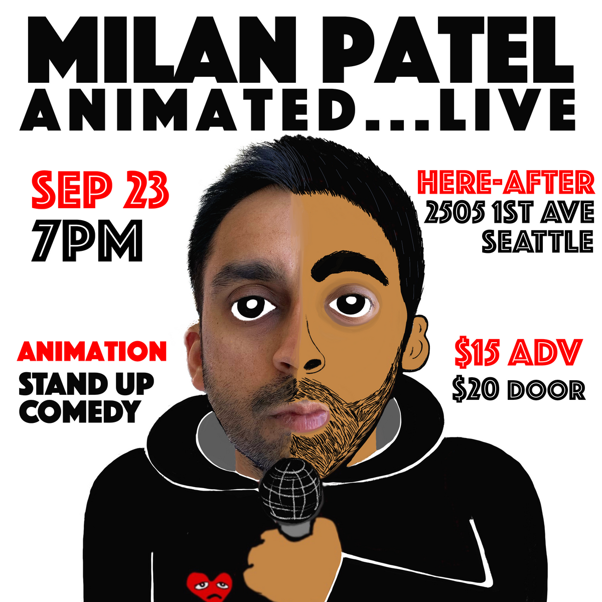 Milan Patel Animated...Live at Here-After at the Crocodile in Seattle ...