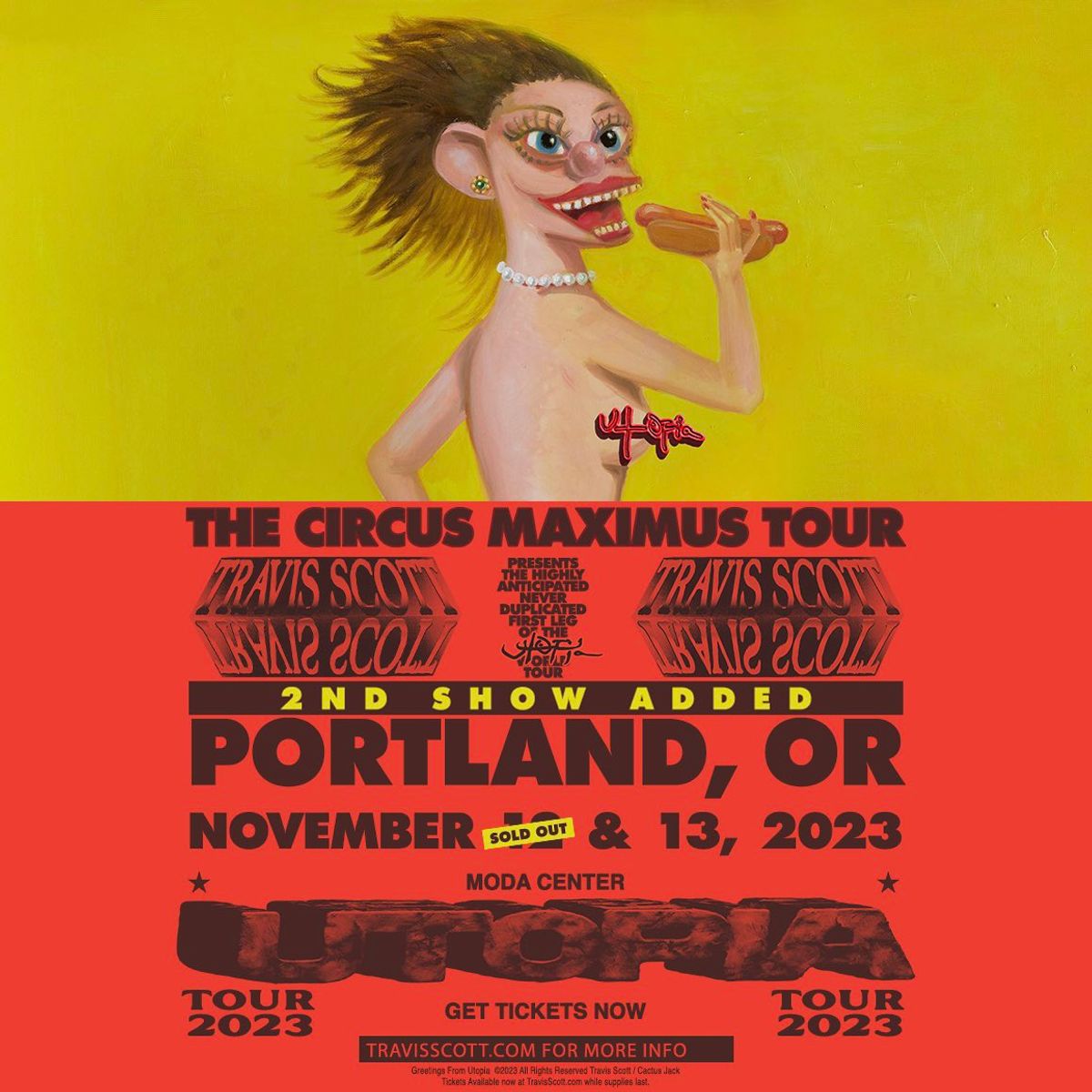 Travis Scott: Utopia - Circus Maximus Tour at Moda Center in Portland ...