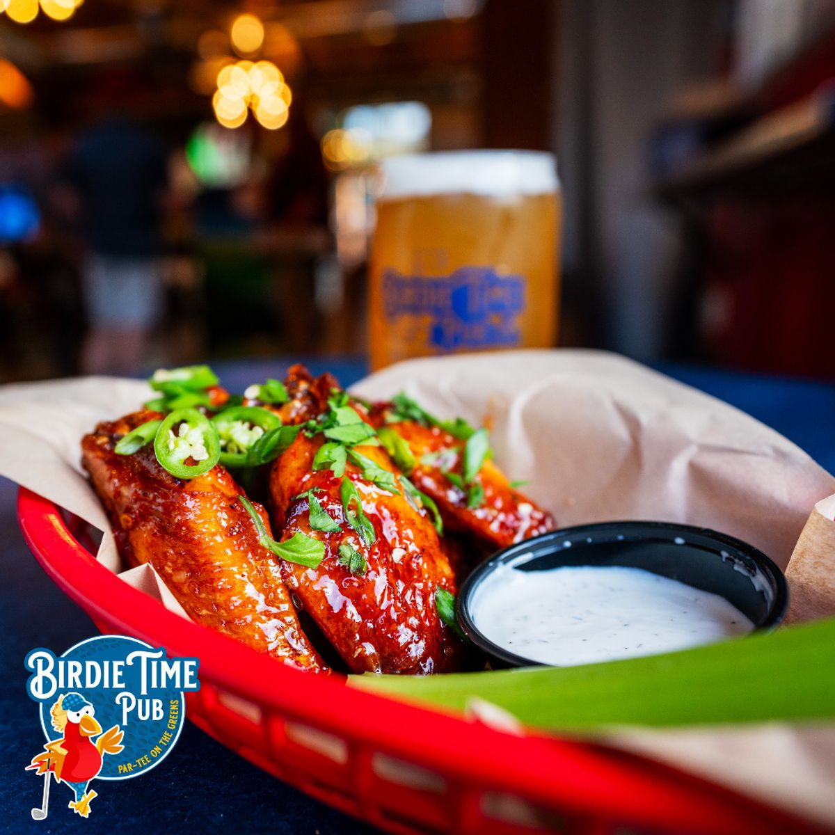 Thai Sweet Chili Wings at Birdie Time Pub in Portland, Oregon - Every ...