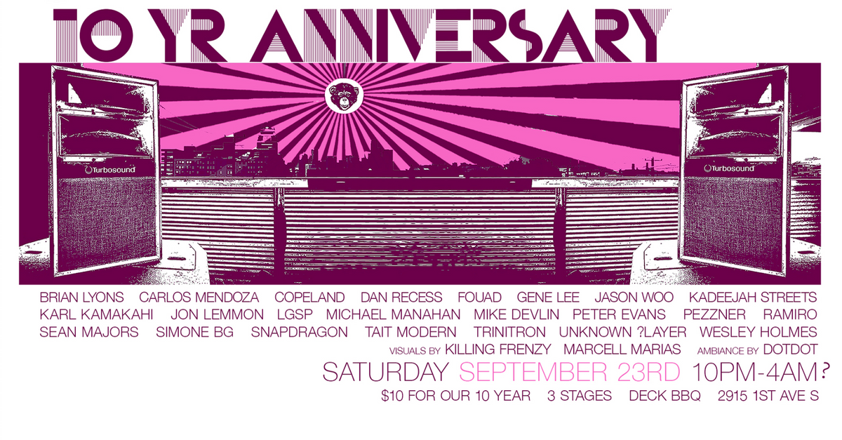 Monkey Loft 10 Year Anniversary Party at Monkey Loft in Seattle, WA ...