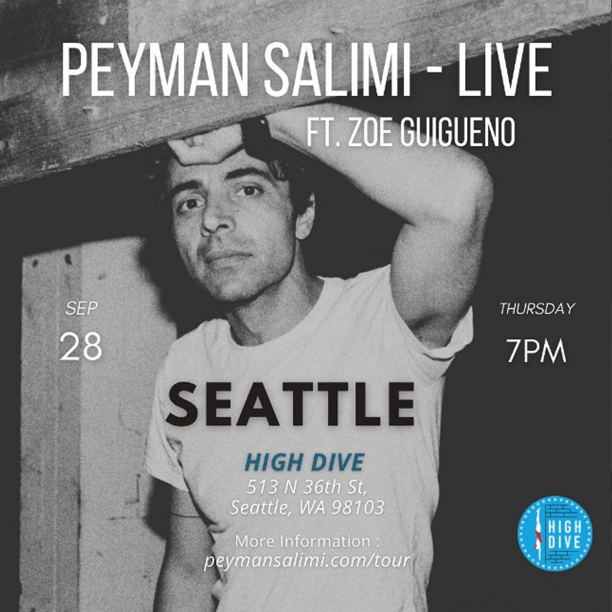 Peyman Salimi ft Zoe Guigueno at High Dive in Seattle, WA - Thursday ...