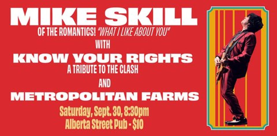 Mike Skill of the Romantics with Know Your Rights: A Tribute to Clash ...