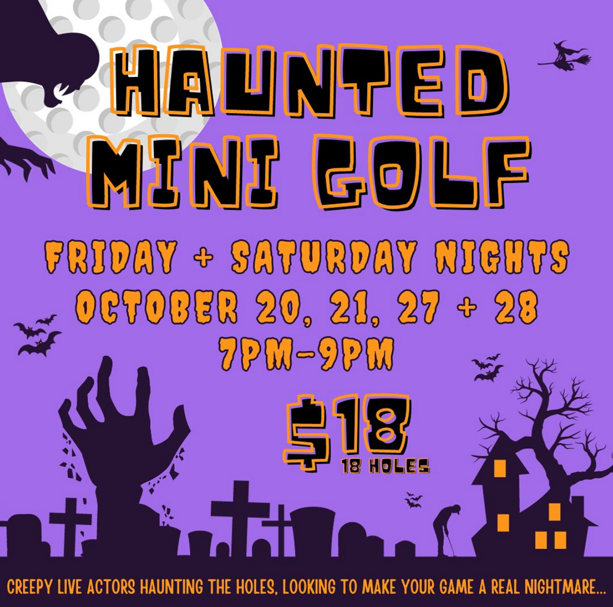 Haunted Mini Golf at Eagle Landing Golf Course in Happy Valley, OR ...