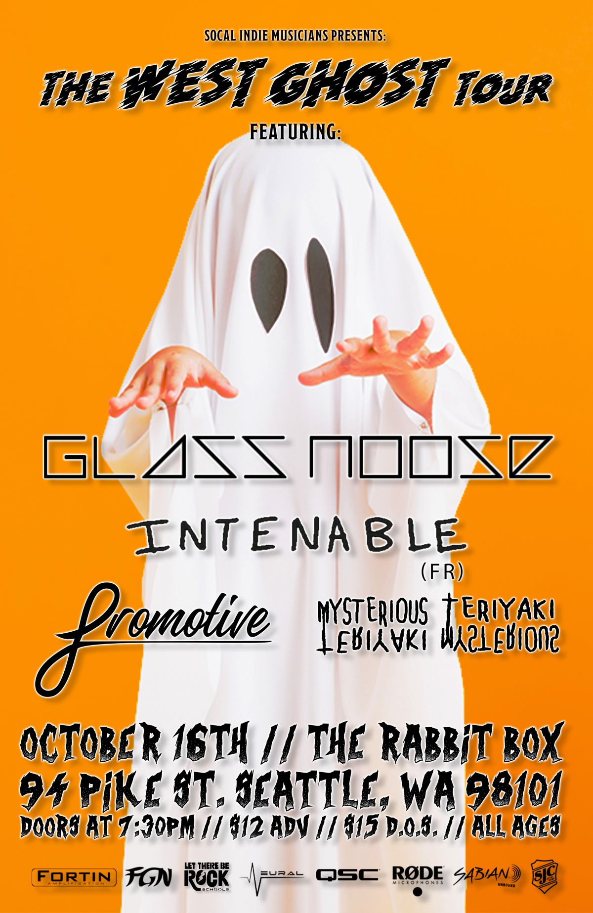 West Ghost Tour: Intenable, Promotive, Ghost Noose, and Mysterious ...