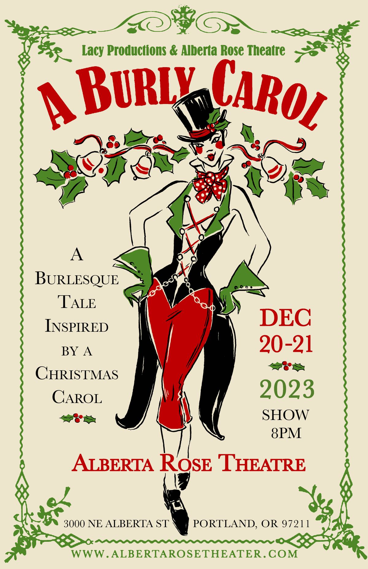 A BURLY CAROL: A Burlesque Tale Inspired By A Christmas Carol at ...