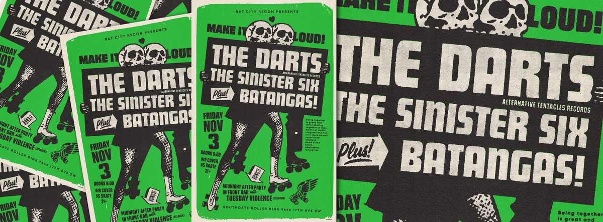 The Darts at Southgate Roller Rink in Seattle, WA - Friday, November 3 ...