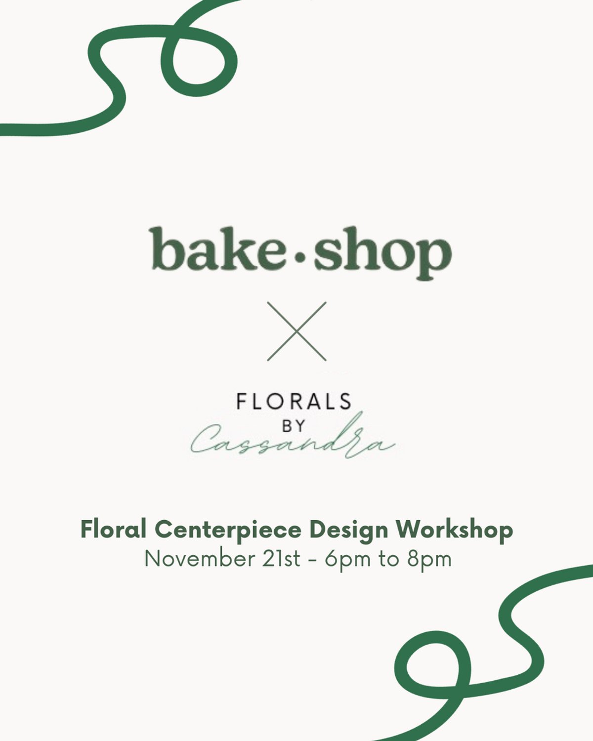 Bakeshop x Florals by Cassandra at Bake Shop in Seattle, WA - Tuesday ...