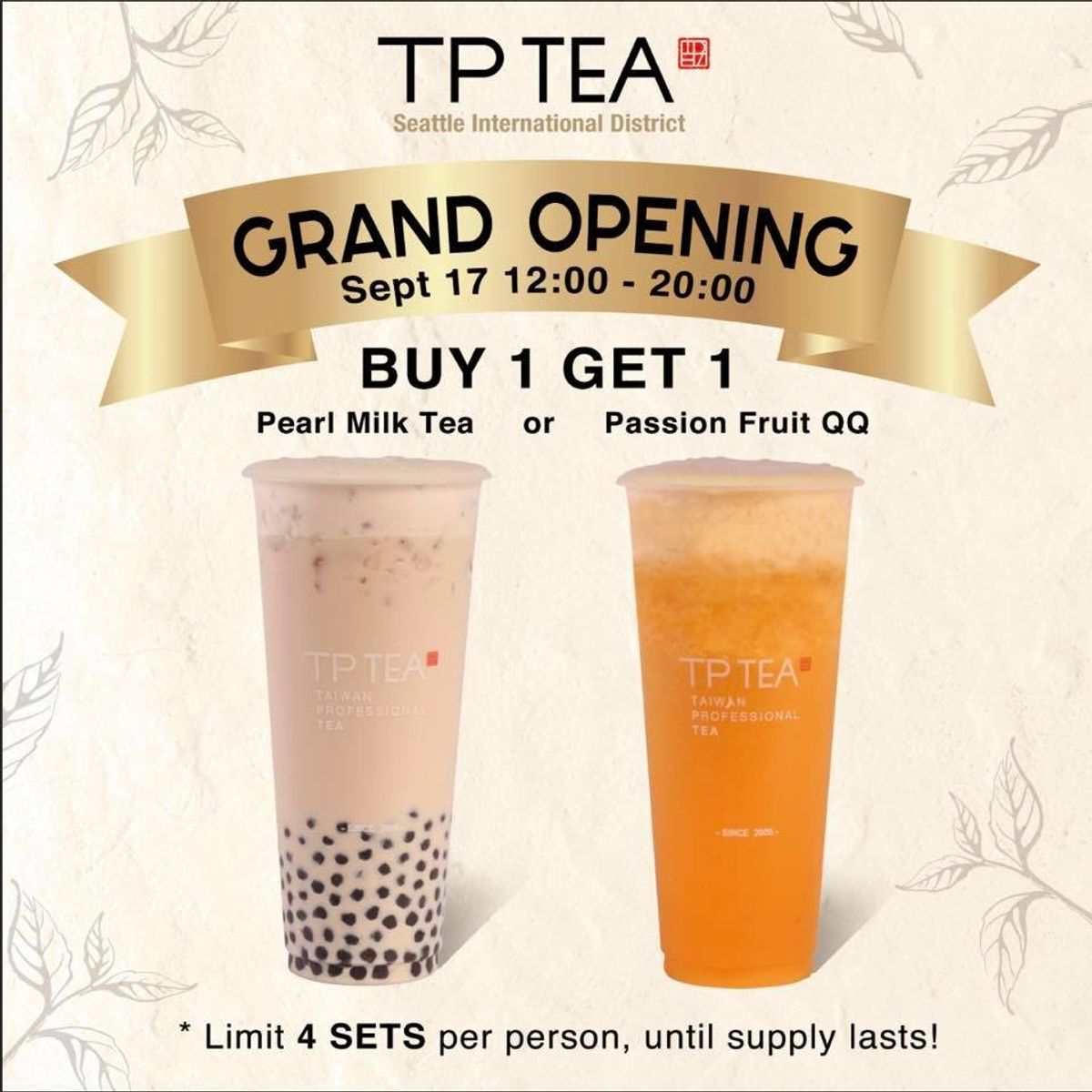 TP TEA Seattle International District Grand Opening at TP Tea in ...