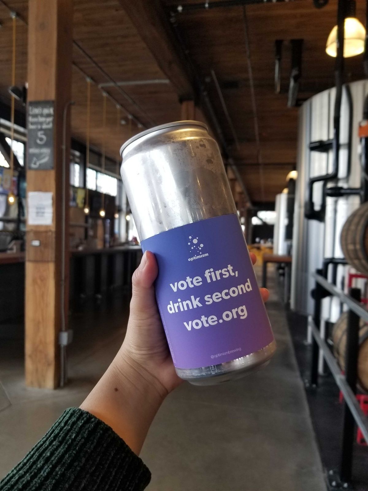 Optimism Election Night Showing at Optimism Brewing in Seattle, WA ...