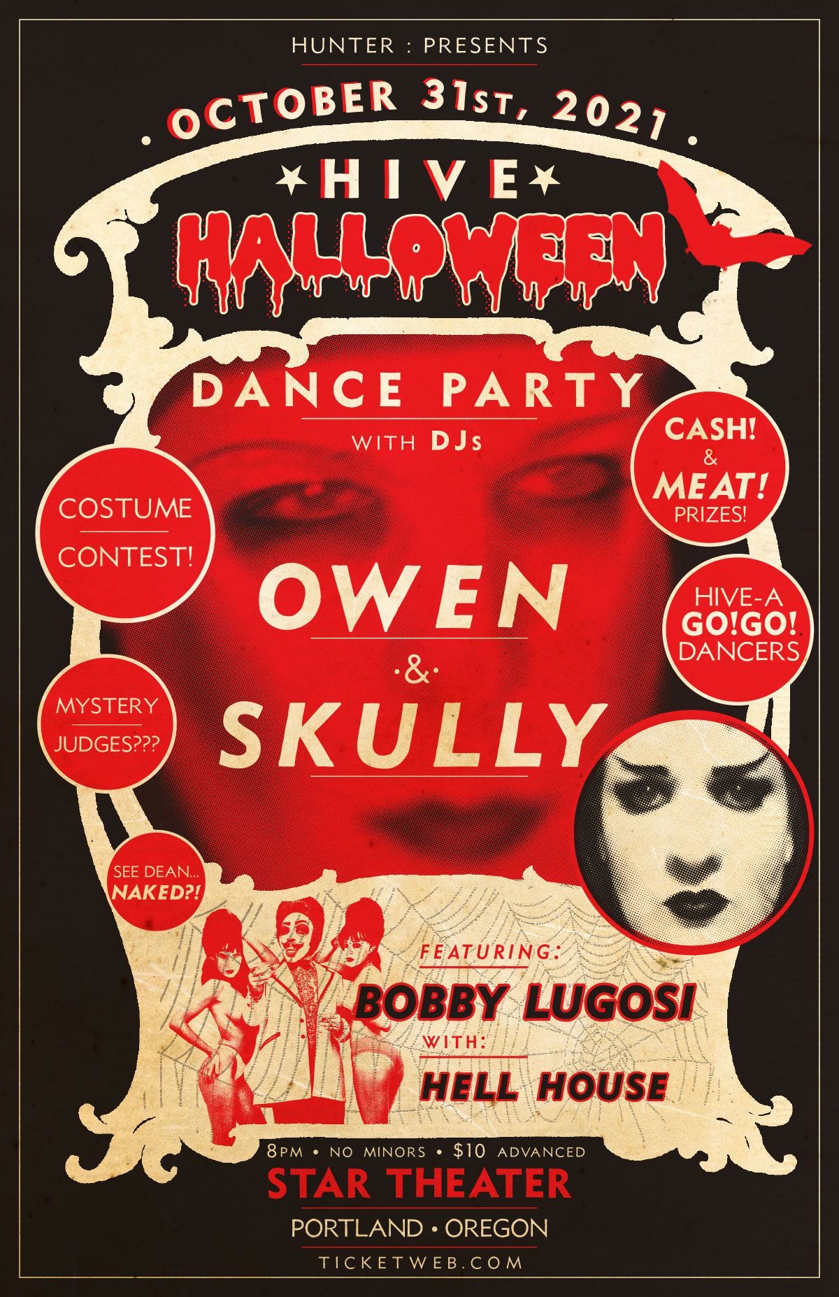 Hive Halloween Dance Party / DJs Owen : Skully / Bobby Lugosi & Hell ...