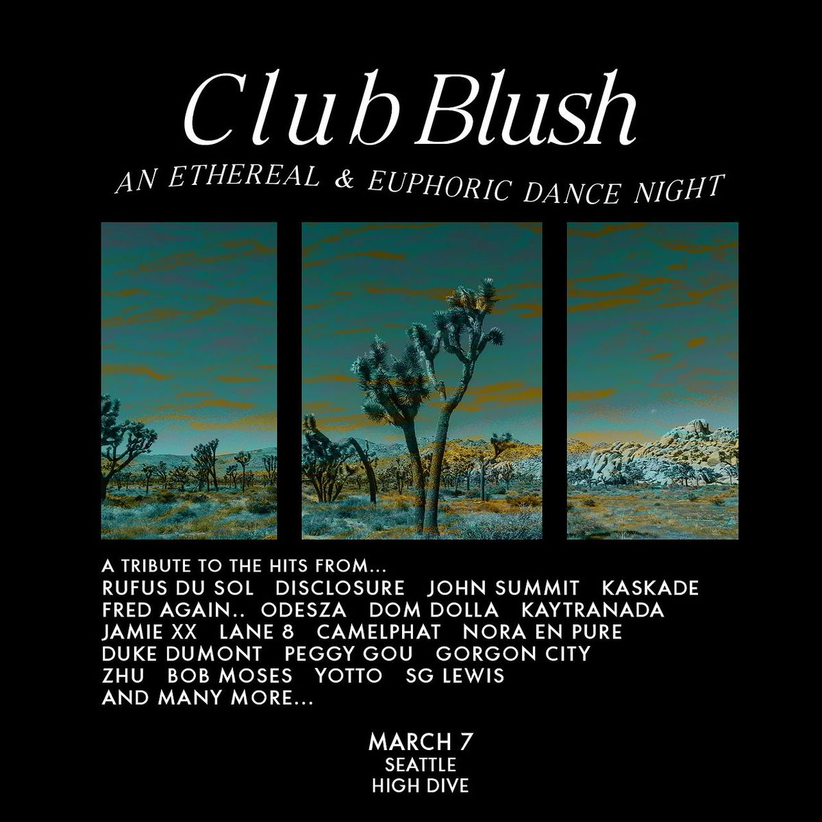 CLUB BLUSH: An Ethereal & Euphoric Dance Night at High Dive in Seattle ...