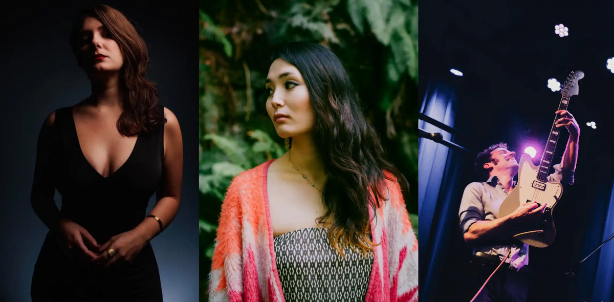 Miss Minami, Brittany Allyson, and Tyler Hamilton at Fremont Abbey Arts ...