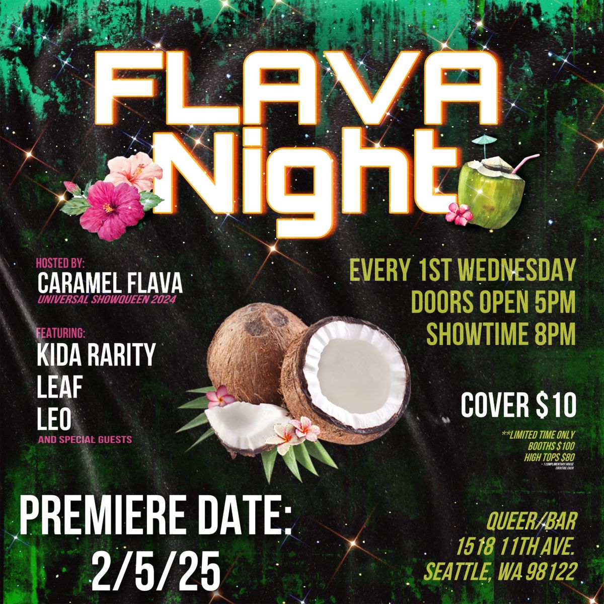 FLAVA NIGHT at Queer Bar in Seattle, WA - Wednesday, March 5 - EverOut ...