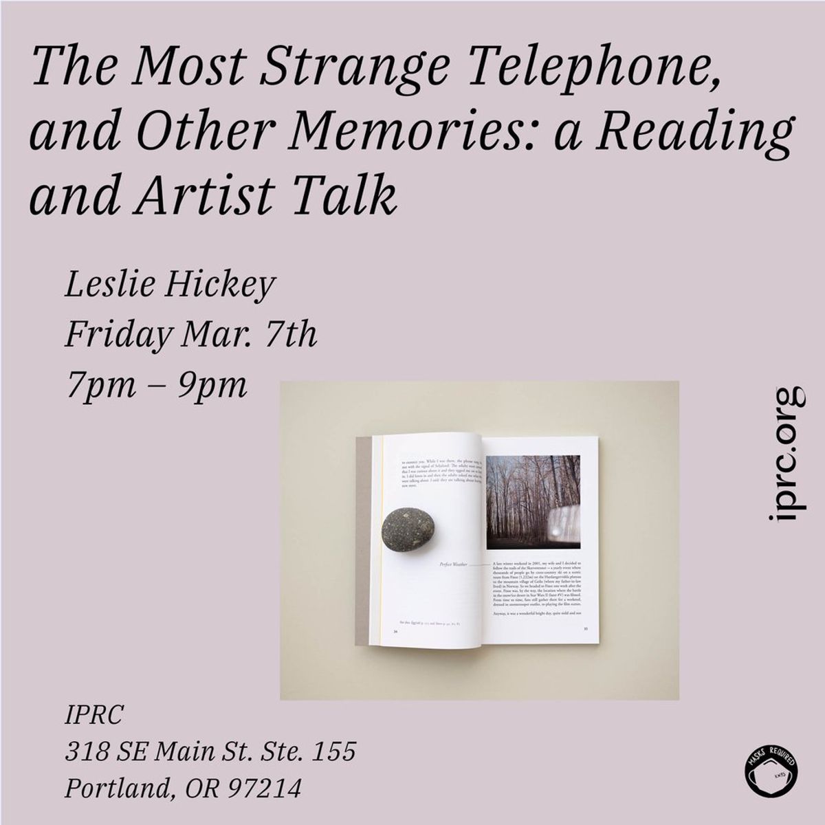 The Most Strange Telephone and Other Memories: a Release Reading at ...