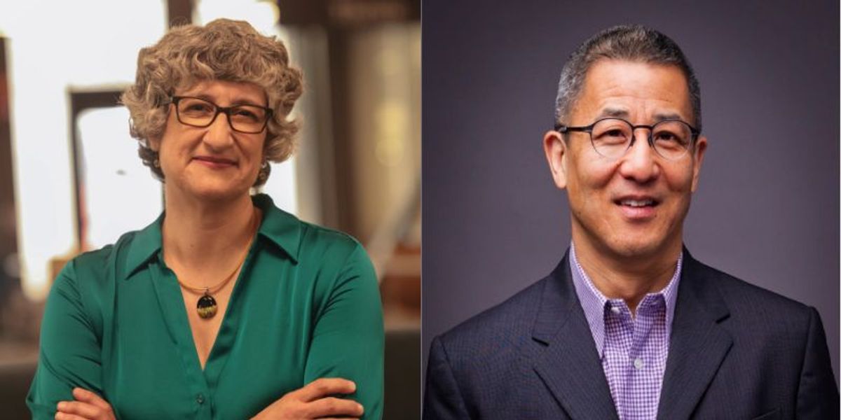 Mary-Frances O’Connor with Dr. Anthony Back at Town Hall Seattle in ...