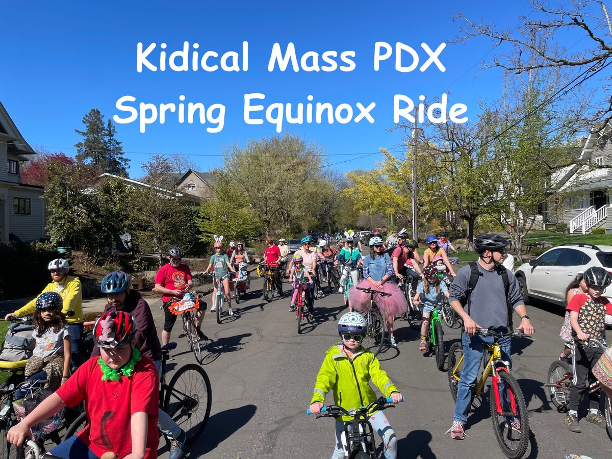 Spring Equinox Family Bike Ride - Kidical Mass at Alberta Park in ...