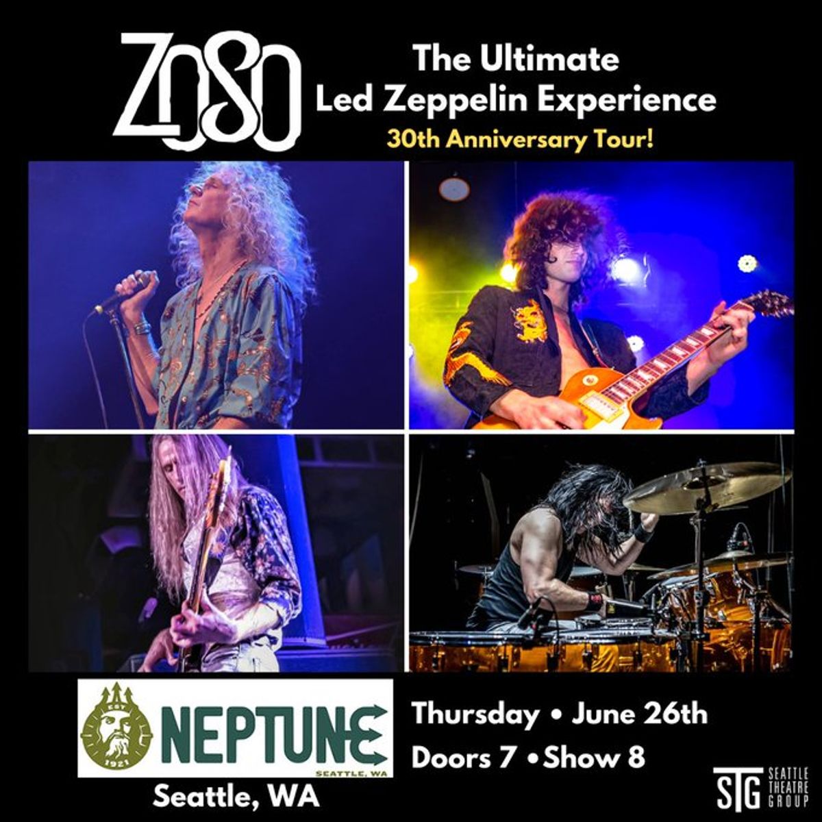 Zoso: The Ultimate Led Zeppelin Experience at Neptune Theatre in ...