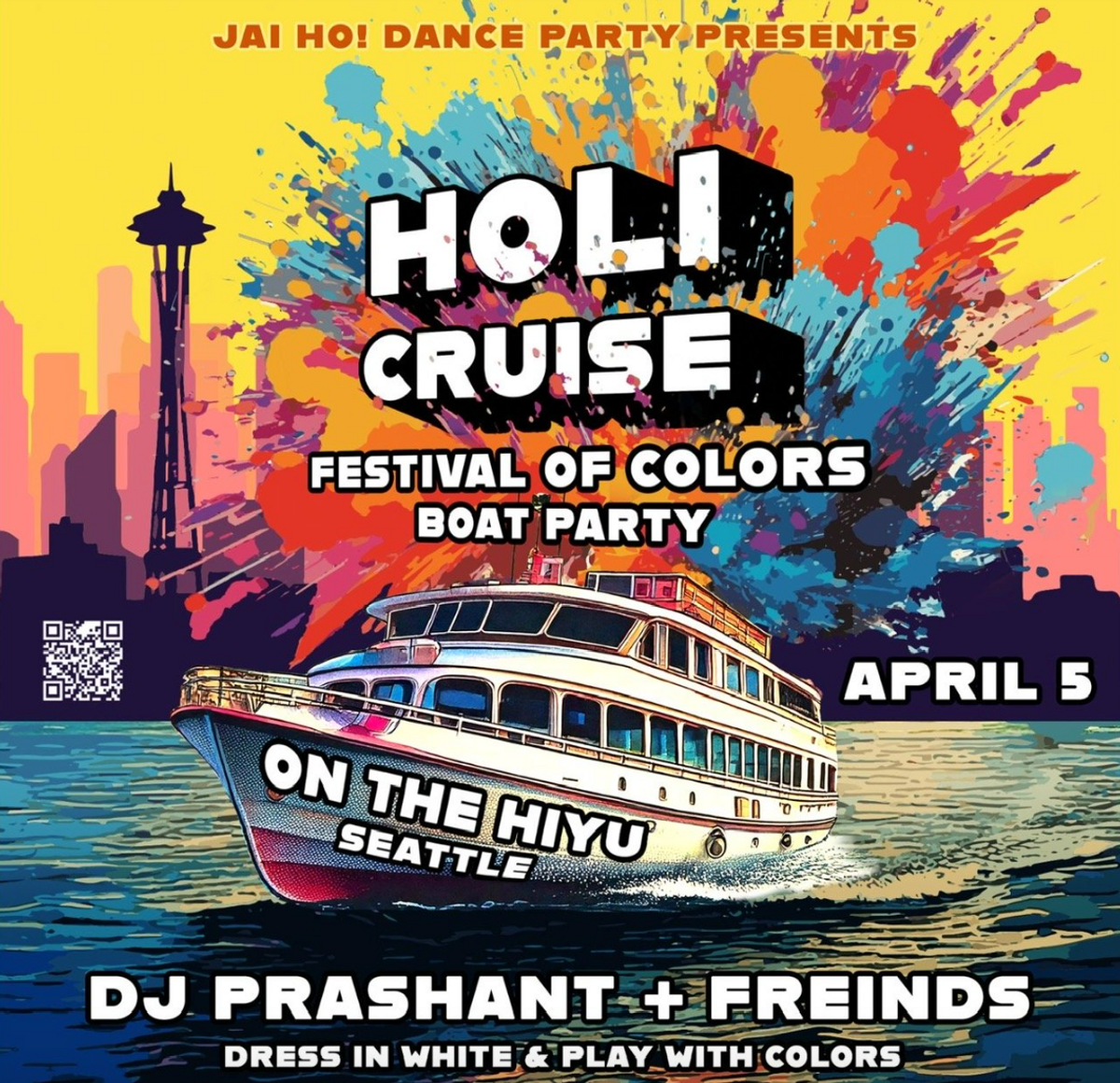 Holi Cruise: Festival of Colors Bollywood Boat Party with DJ Prashant ...