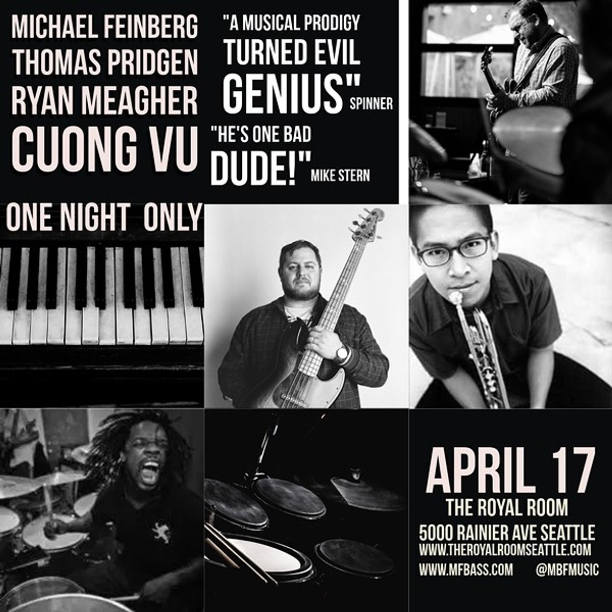Michael Feinberg Trio at The Royal Room in Seattle, WA - Thursday ...