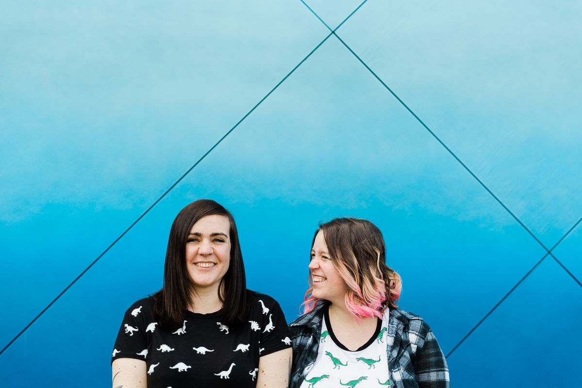 Gina Bellivuea and Kristen Marlo at Perihelion Brewery at Perihelion ...