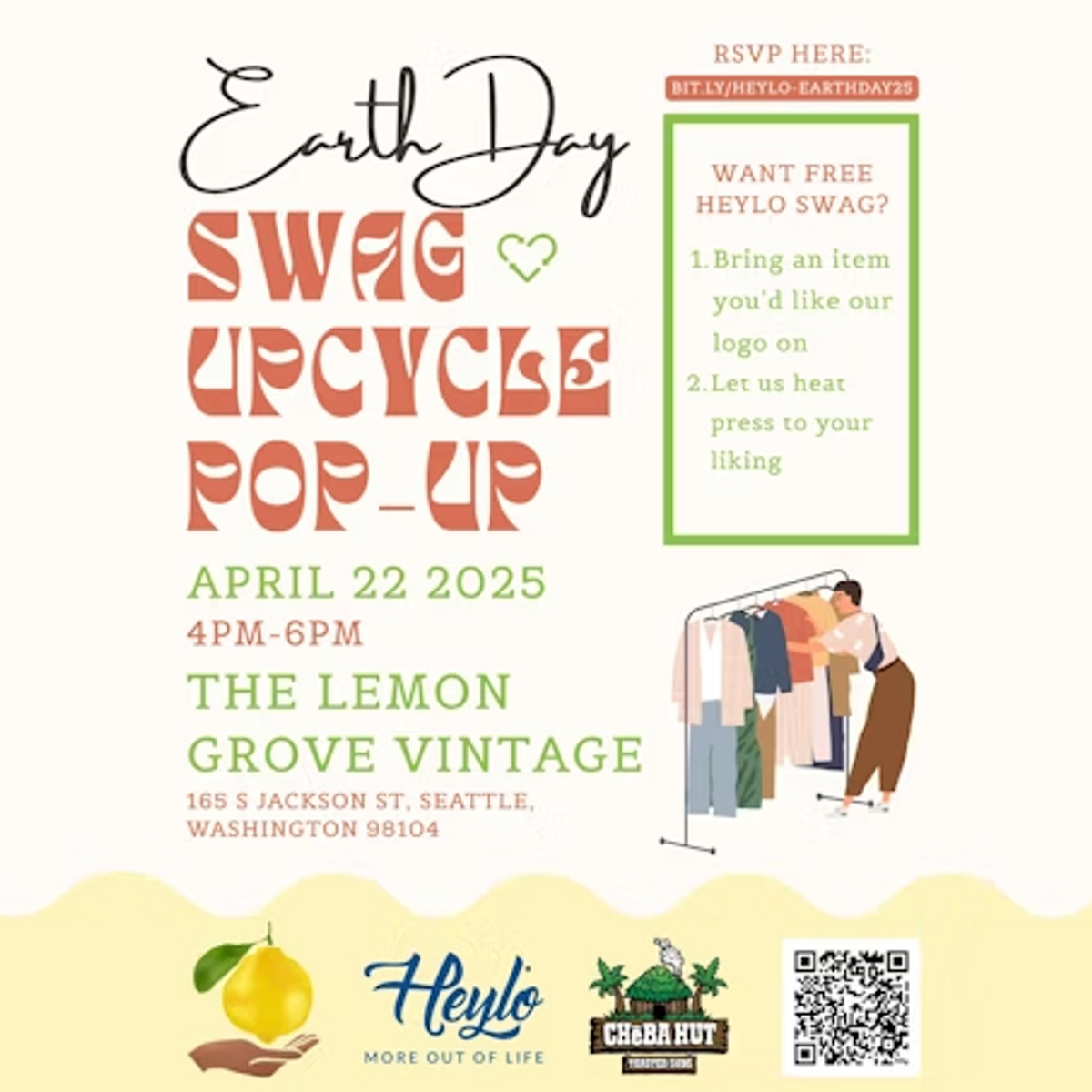 Earth Day Swag Upcycle Pop-Up at The Lemon Grove in Seattle, WA ...
