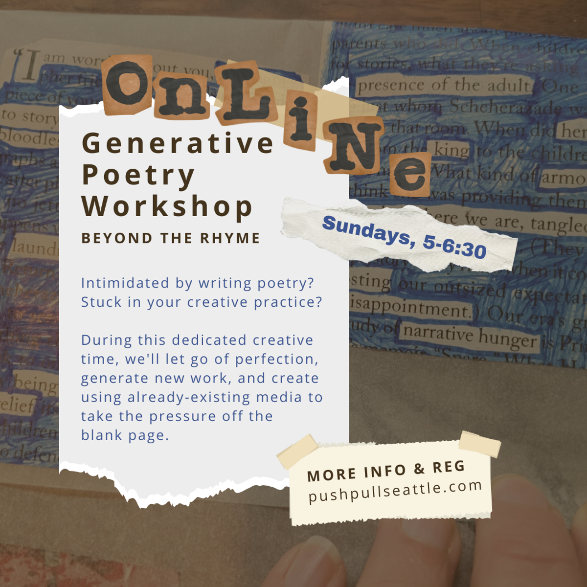 Generative Poetry Workshop: Beyond the Rhyme at Push/Pull in Seattle ...