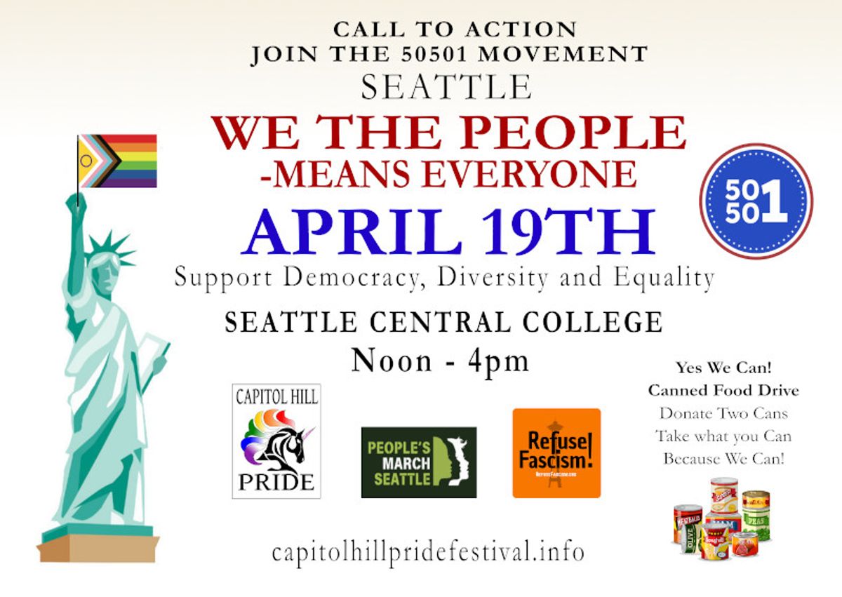 Seattle "We the People - Means Everyone" Rally at Seattle Central ...
