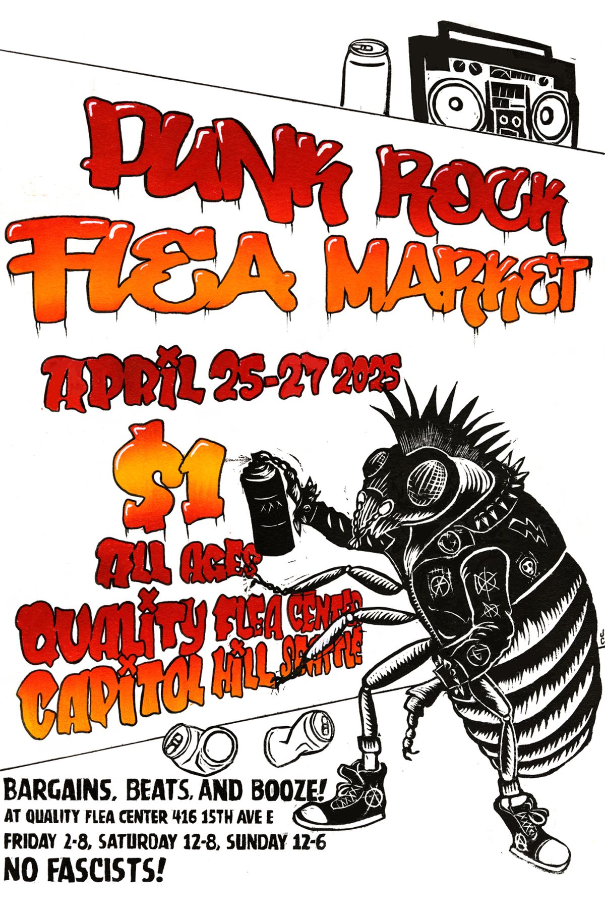 Punk Rock Flea Market at Quality Flea Center in Seattle, WA - Multiple ...