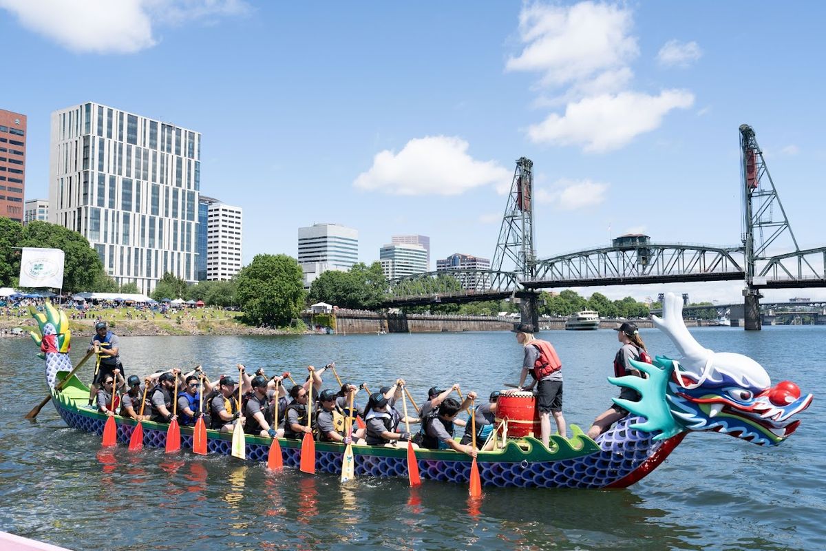 Rose Festival Dragon Boat Races at S. Hawthorne Waterfront Park in ...