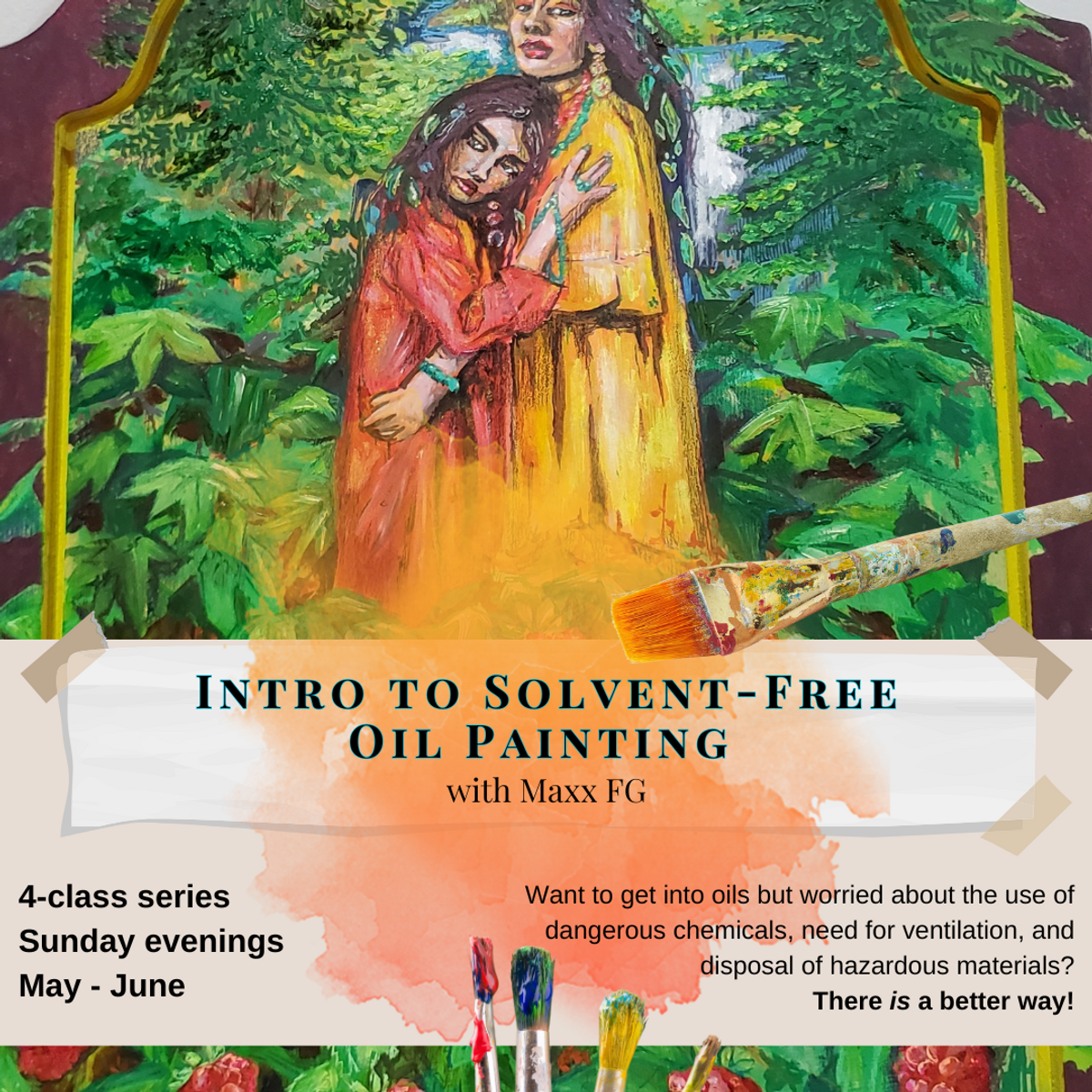 Intro to Solvent-Free Oil Painting at Push/Pull in Seattle, WA - Every Sunday, through June 8 ...