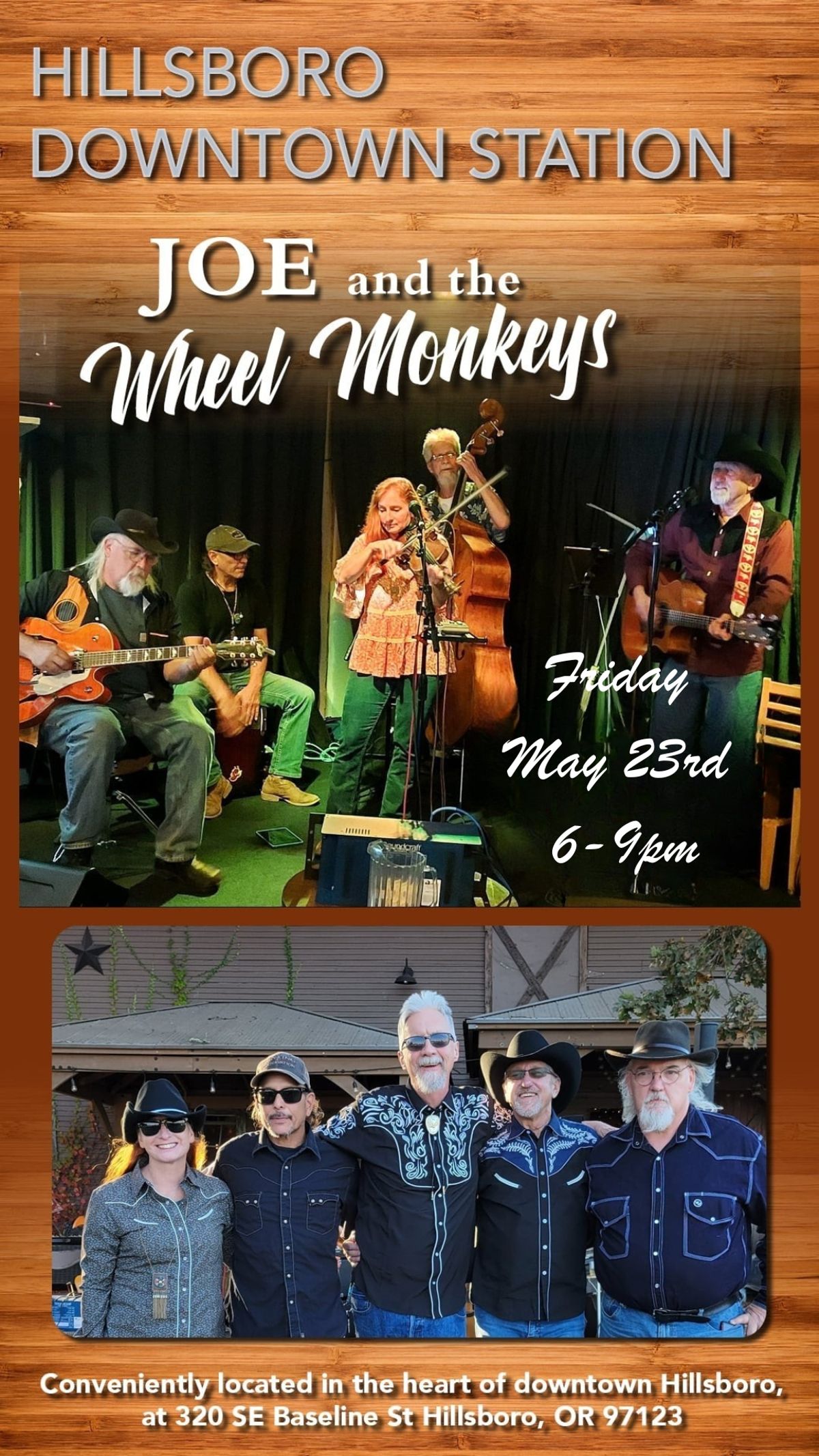 Live music with Joe and The Wheel Monkeys at Hillsboro Downtown Station ...