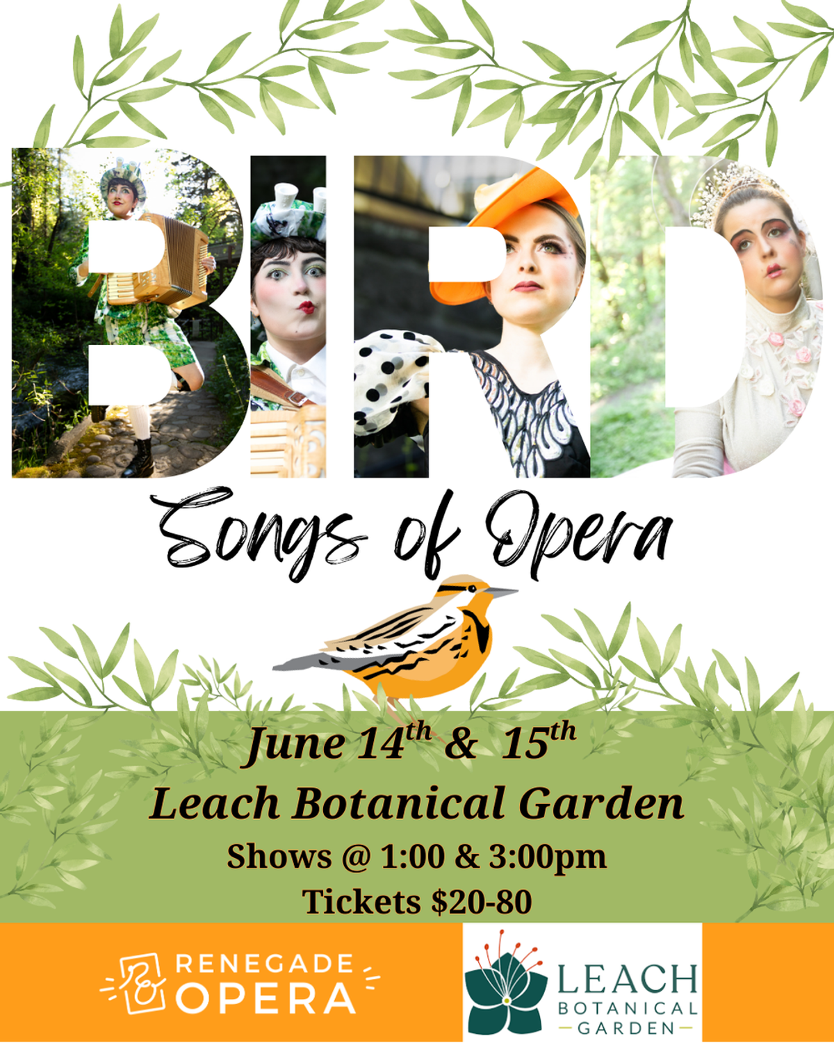 Bird Songs of Opera at Leach Botanical Garden in Portland, Oregon ...