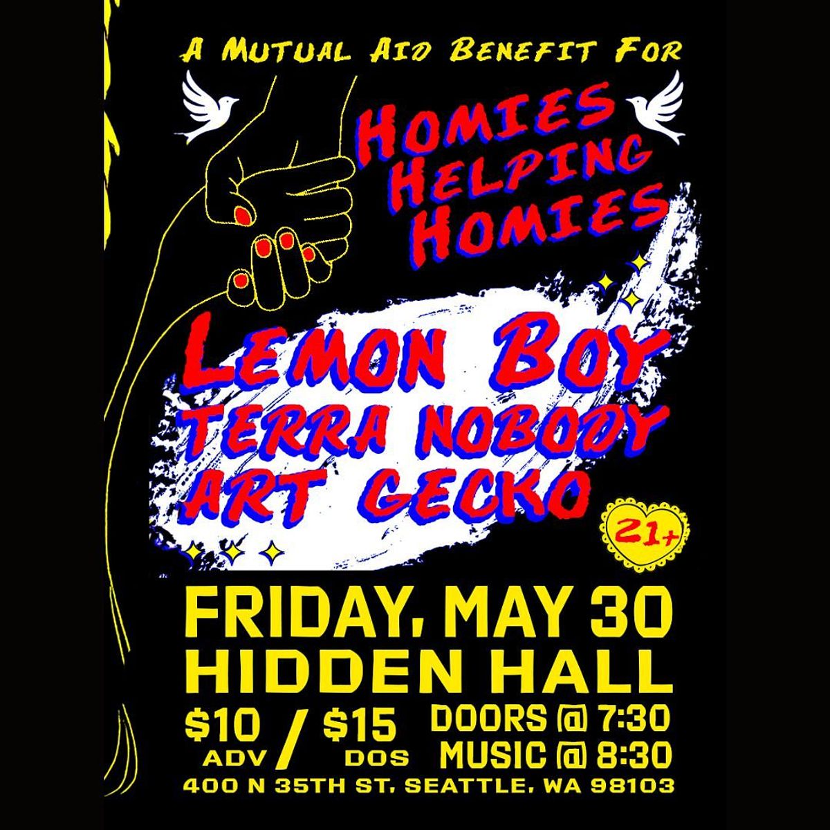 *HOMIES HELPING HOMIES FUNDRAISER* w/ Lemon Boy, Terra Nobody, Art ...
