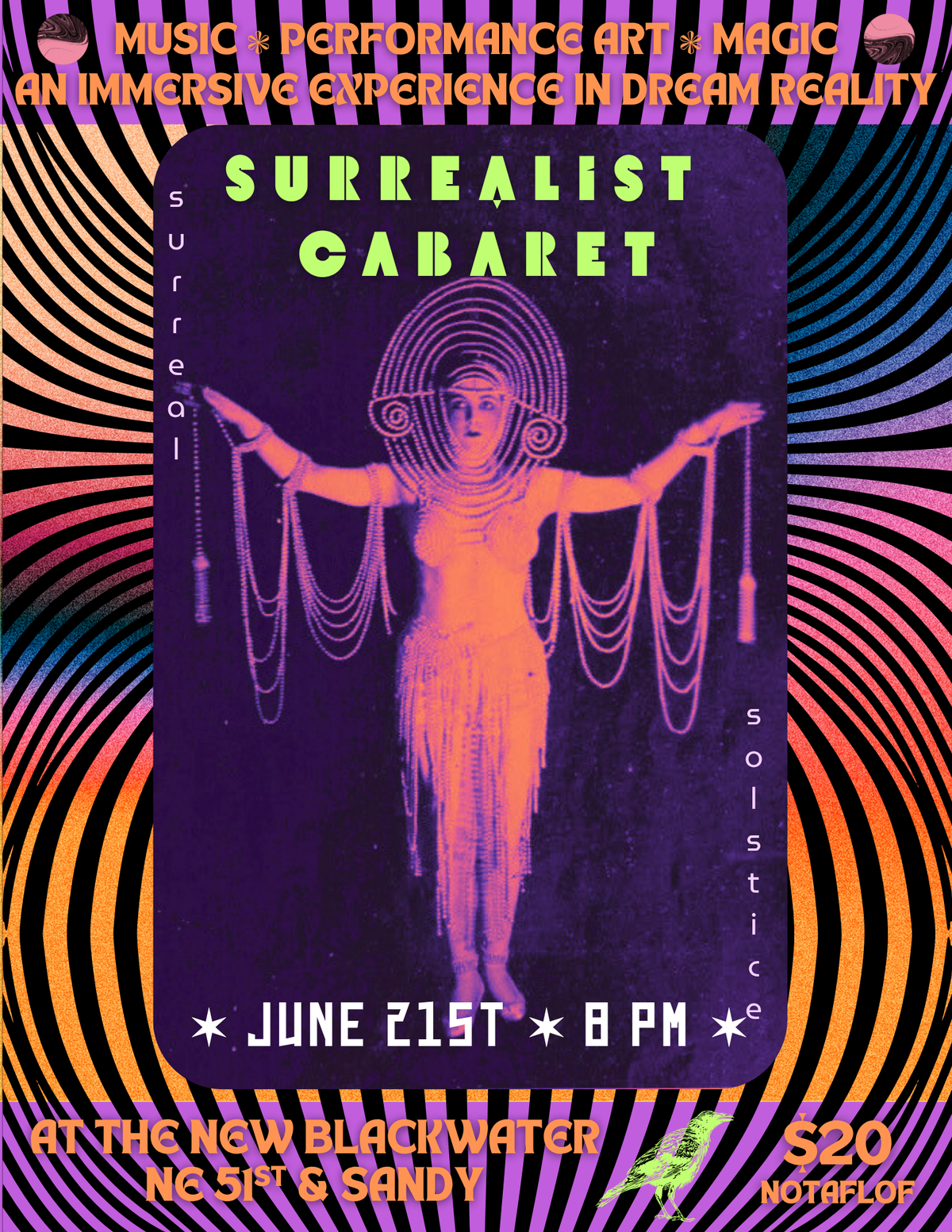 Surrealist Cabaret at Black Water Bar in Portland, OR - Saturday, June ...