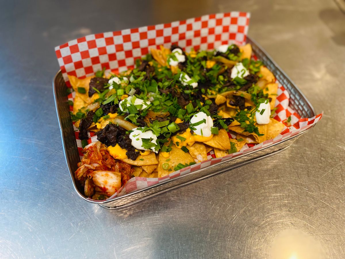 Bulgogi Nachos at Sweet Home Bar & Grill in Portland, OR - Multiple ...