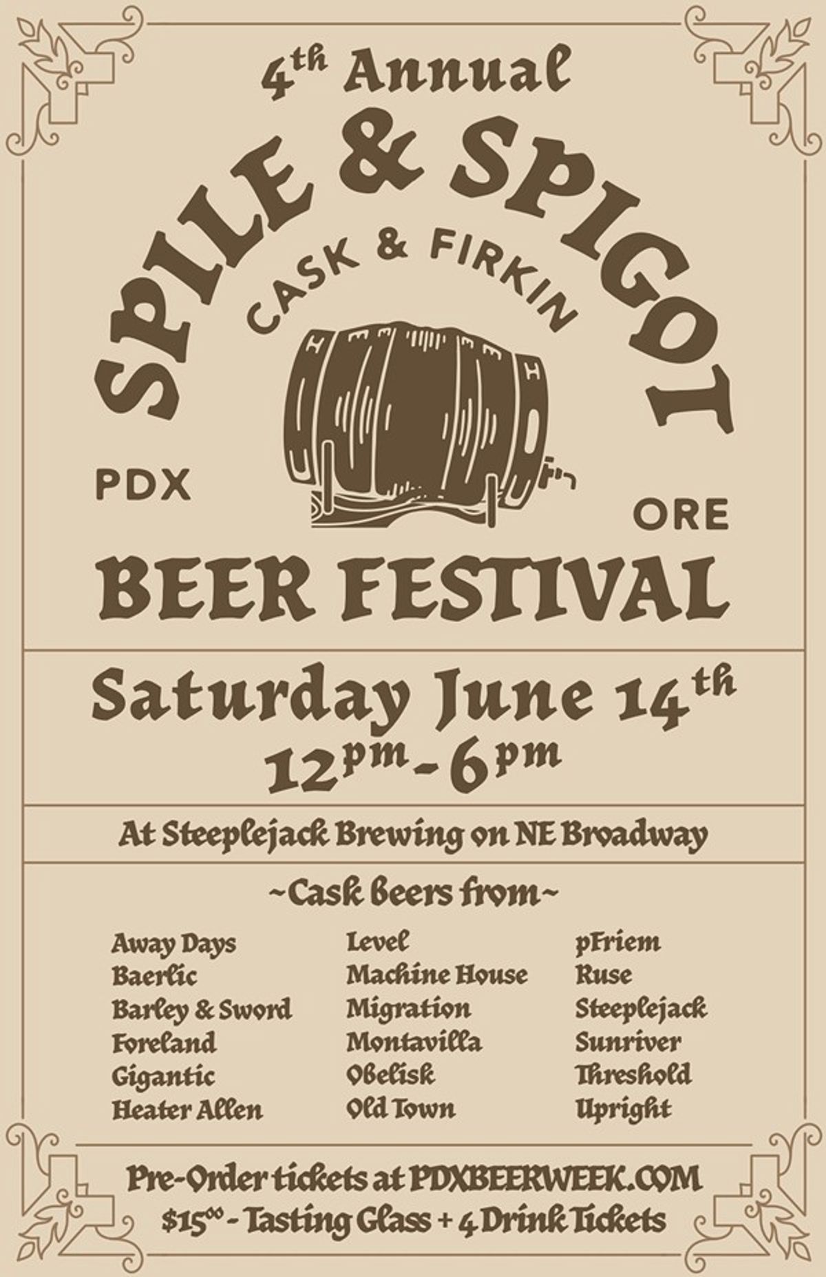 Spile & Spigot: Cask and Firkin Beer Festival at Steeplejack Brewing Co ...