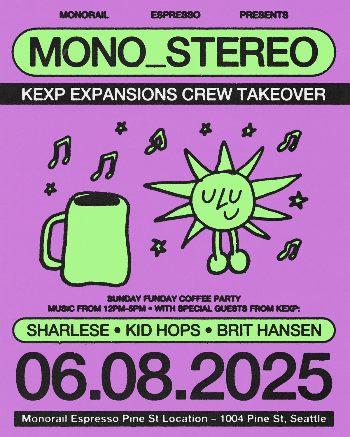 MONO_STEREO: A Sunday Funday Coffee Party with KEXP Expansion DJs ...