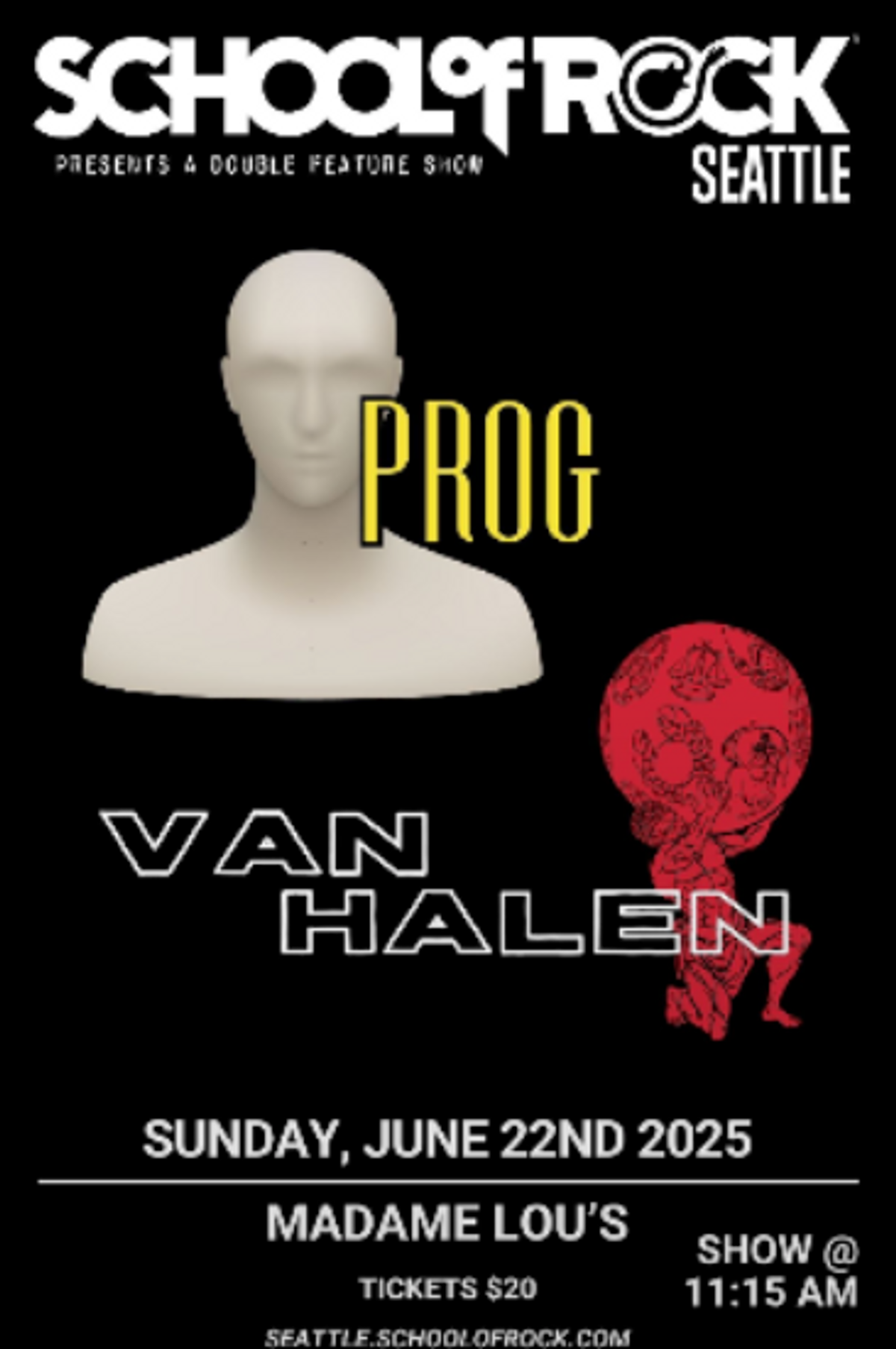 SCHOOL OF ROCK SEATTLE presents: Prog & Van Halen at Madame Lou's at ...