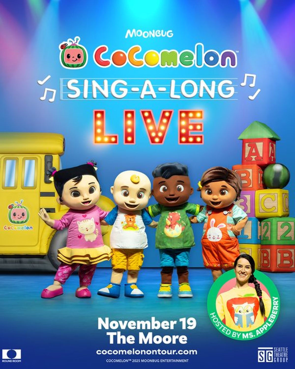 CoComelon: Sing-A-Long LIVE at Moore Theatre in Seattle, WA - Wednesday ...