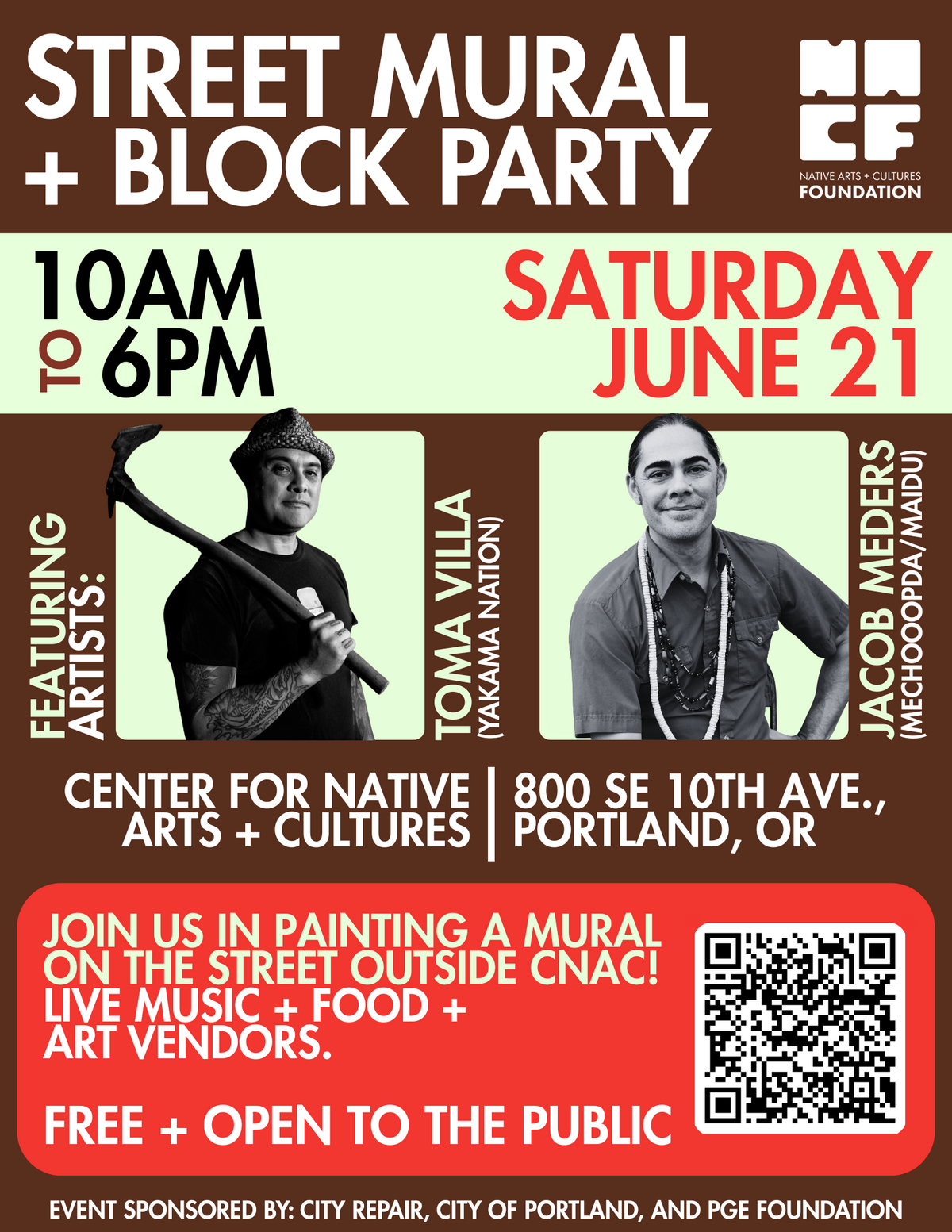 NACF Street Mural and Block Party at Center for Native Arts and ...