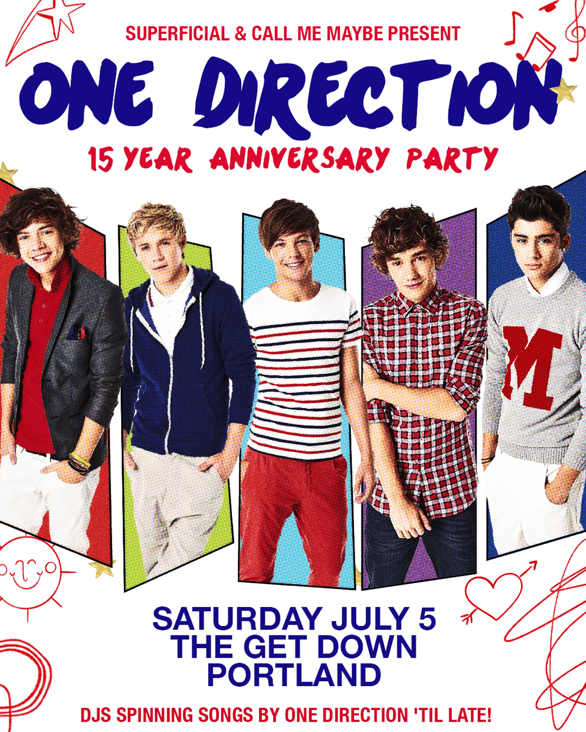 One Direction Party: 15th Anniversary at The Get Down in Portland, OR ...