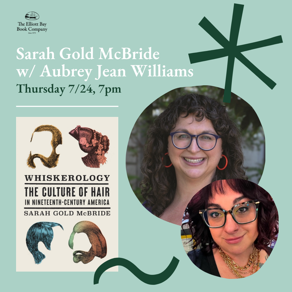 Sarah Gold McBride w/ Aubrey Jean Williams at Elliott Bay Book Company ...