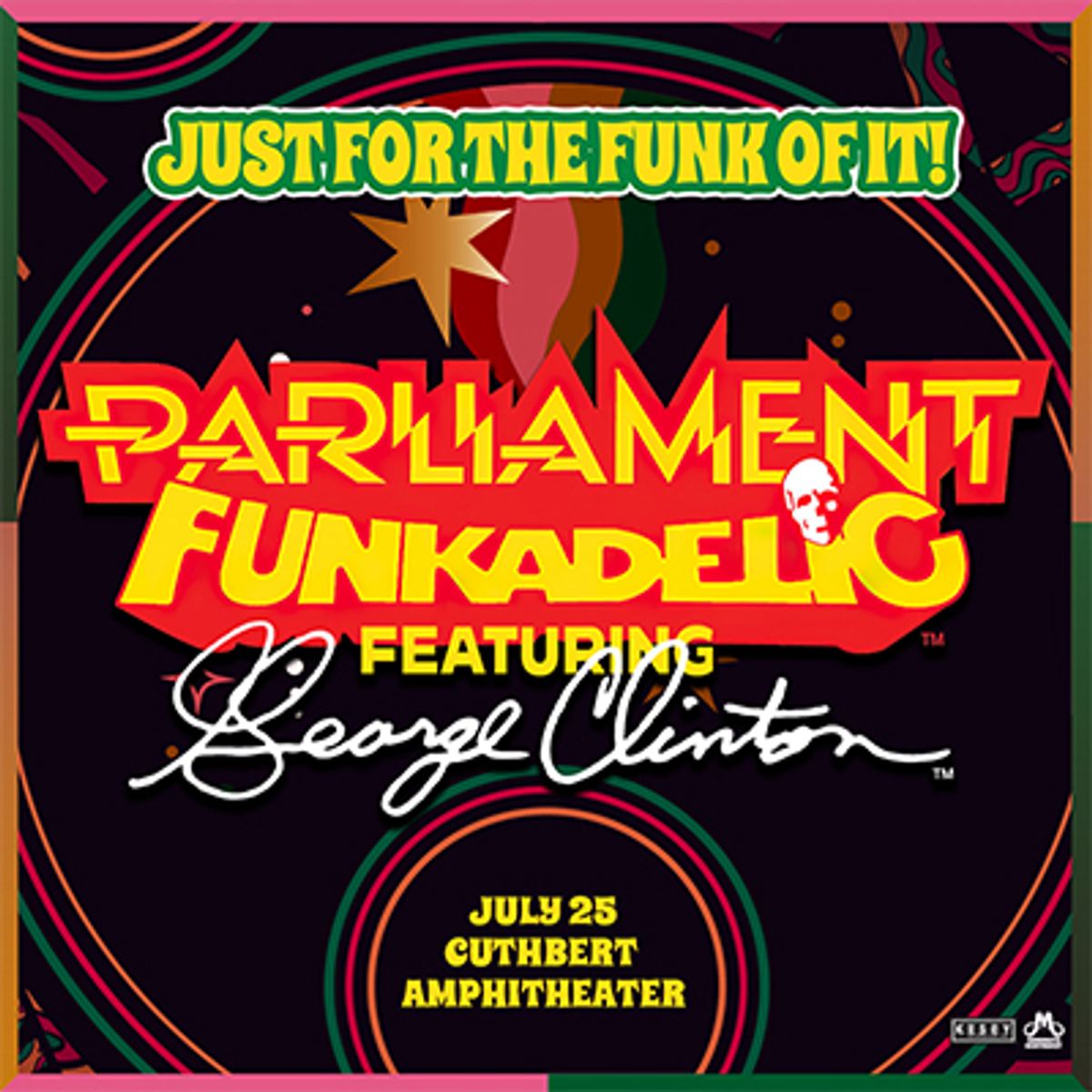 Parliament Funkadelic feat. George Clinton at Cuthbert Amphitheater in ...