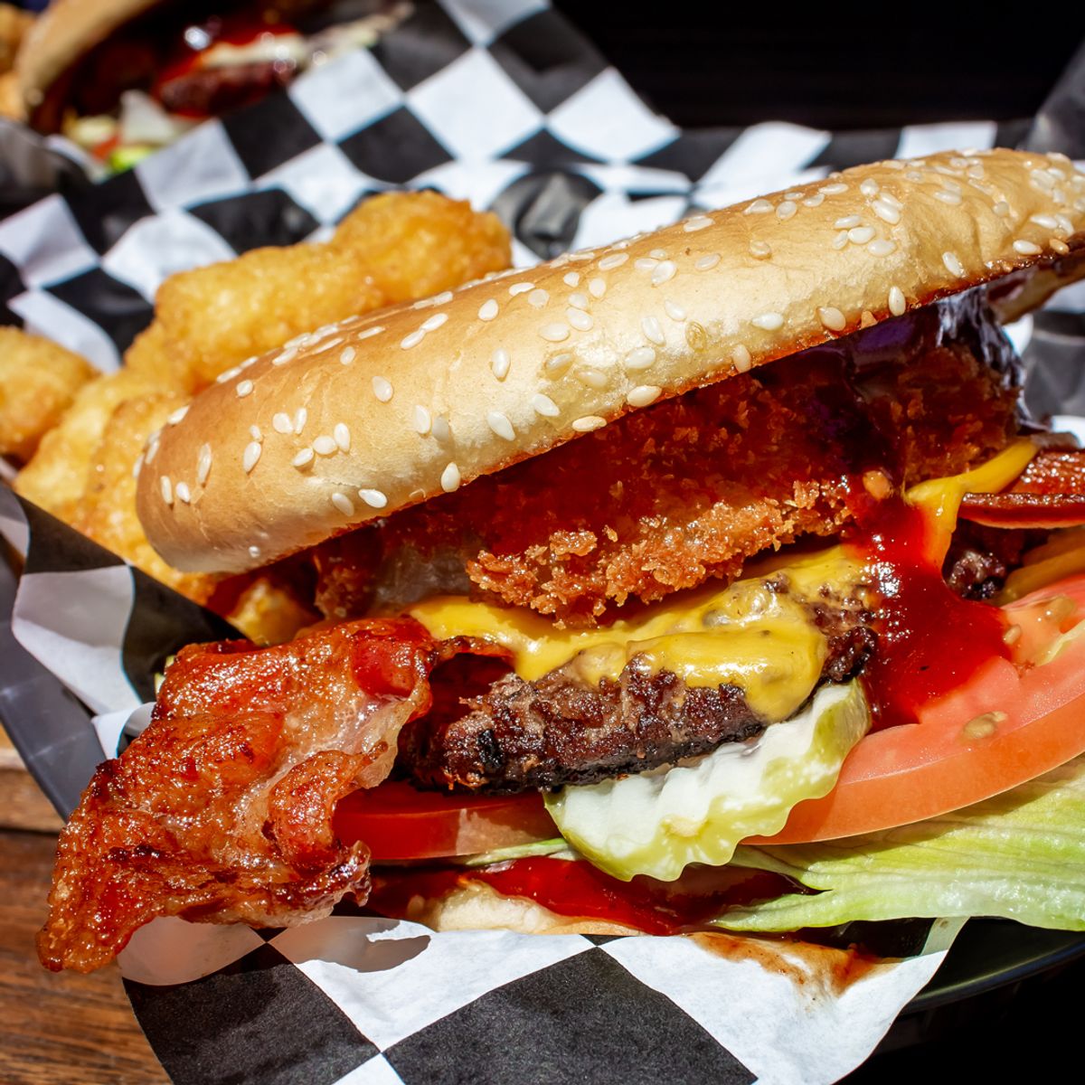 Backyard BBQ Burger at Fuller's Burger Shack in Portland, OR - Every ...
